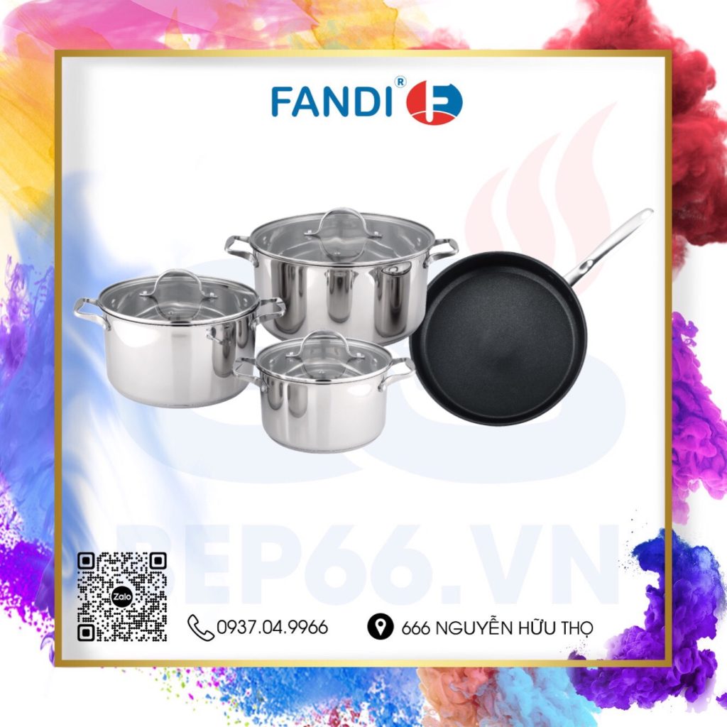 Bộ Nồi Cao Cấp Fandi Smart Ruby – Bếp 66